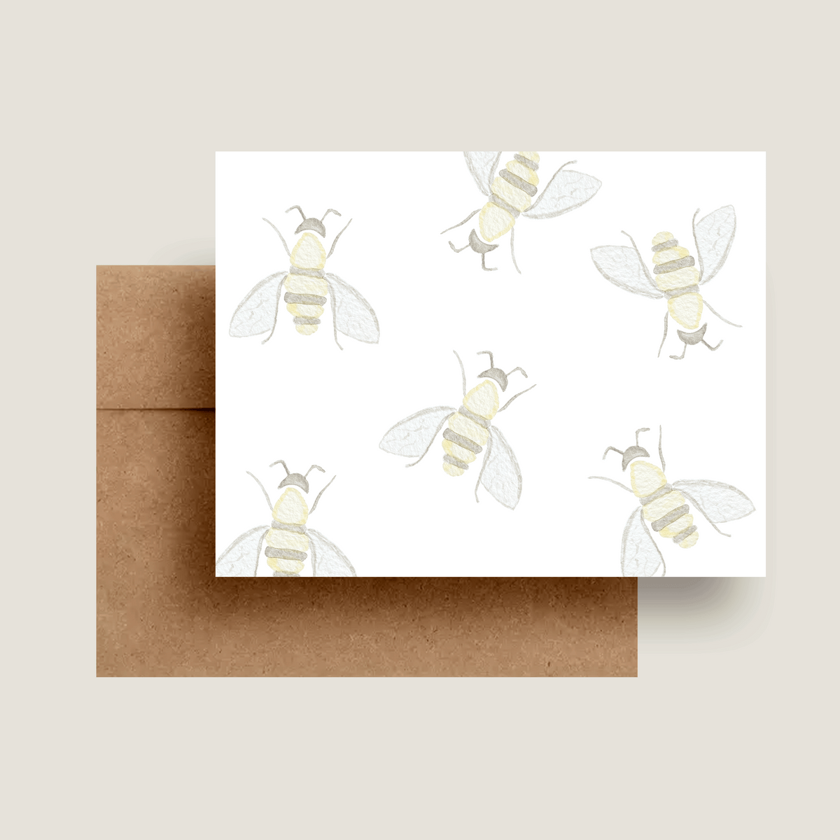 Bees Buzzing Note Cards– Thelittlebrushshop