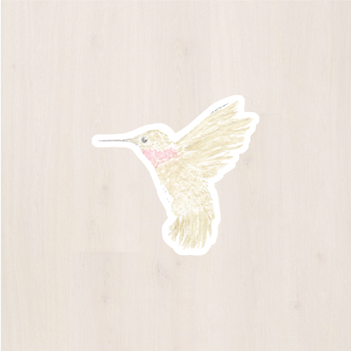 Hummingbird Sticker– Thelittlebrushshop